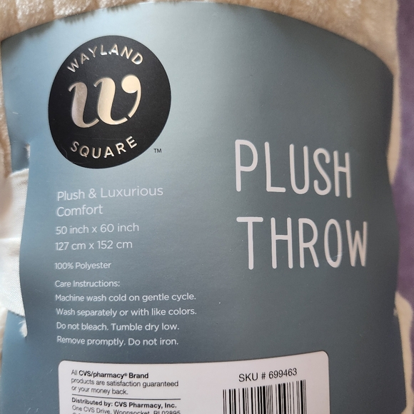 Wayland Square | Bedding | Wayland Square Cream Colored Plush Throw ...